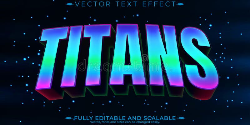 Attack Editable Text Effect, Editable Movie and Titan Text Style Stock ...
