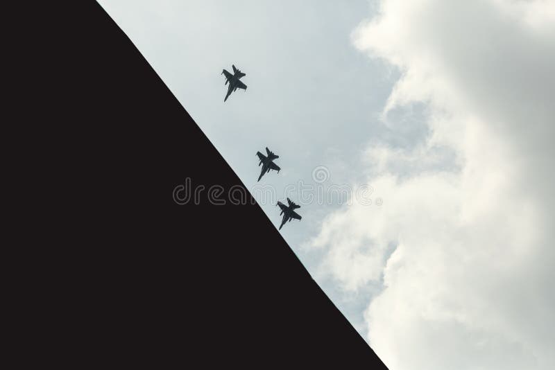 Attack! Military Jets on the Sky Stock Photo - Image of nato, speed ...