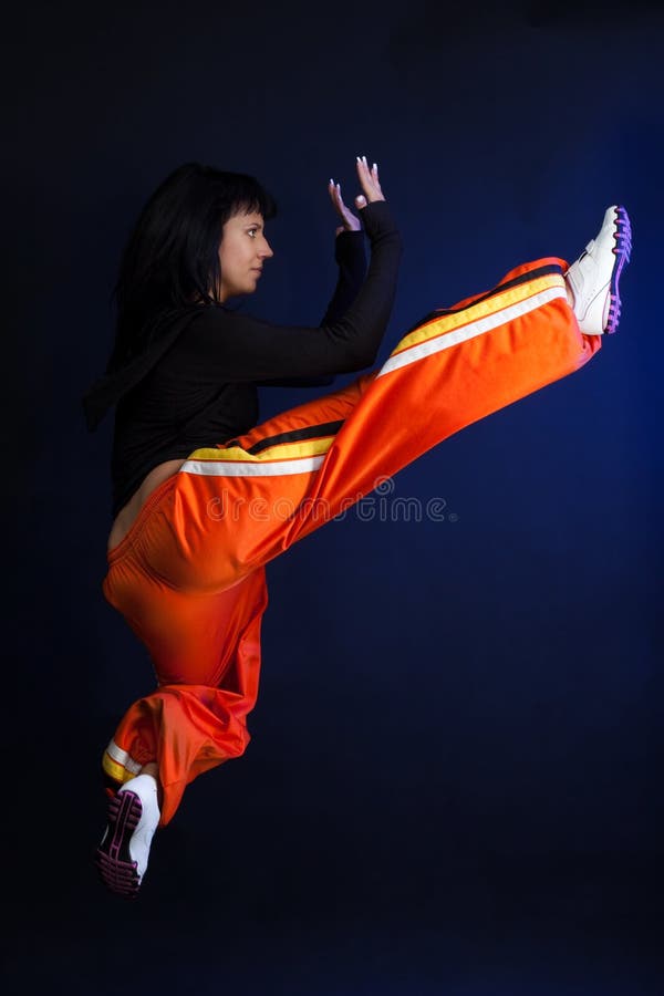 Attack movement stock photo. Image of jump, jumper, caucasian - 14434826