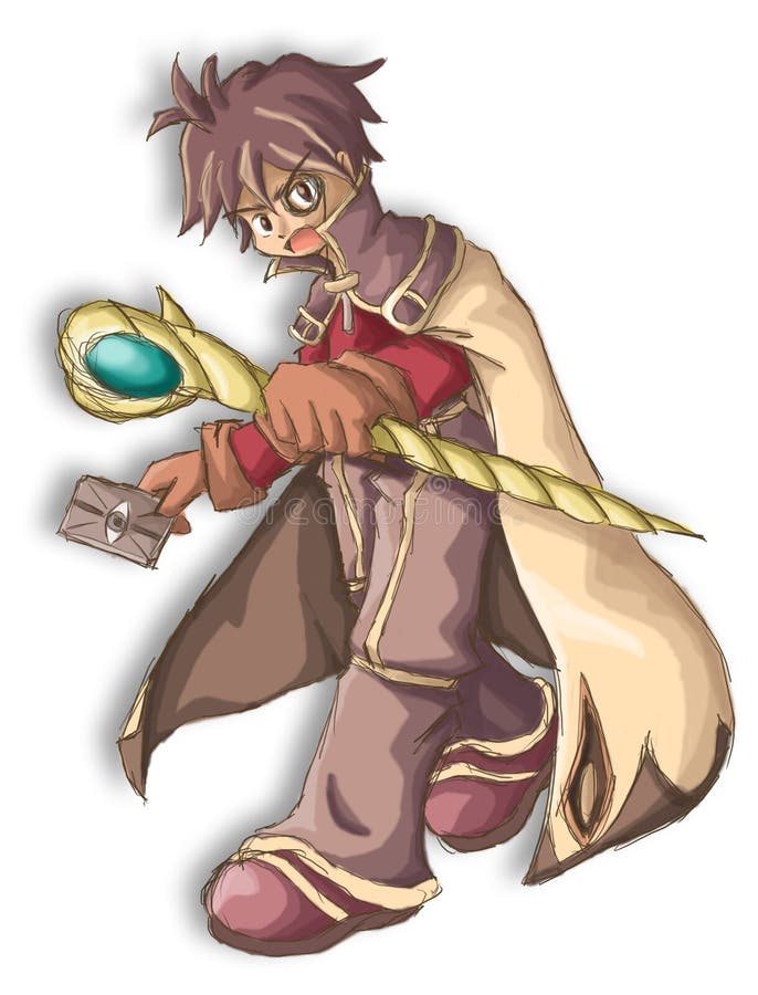 Attacking sage stock image. Illustration of wand, attacking - 78124305