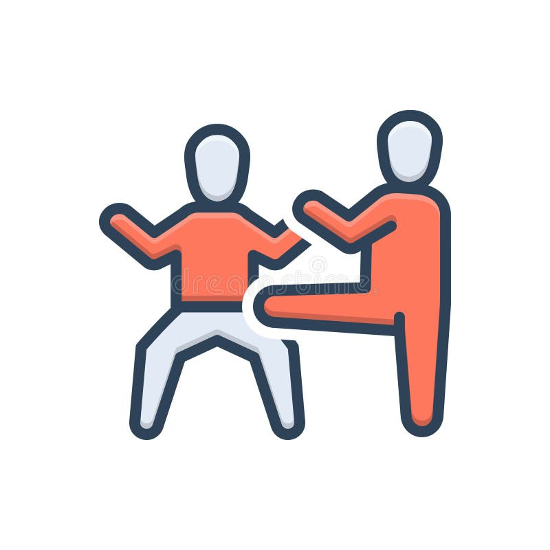 Color Illustration Icon for Attacks, Invasion and Aggression Stock ...