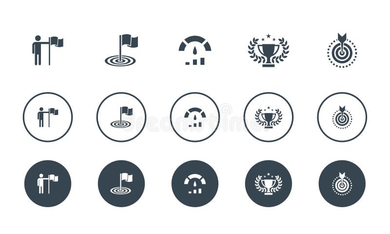 Attainment, Goal, Performance, Reward Stock Vector - Illustration of ...