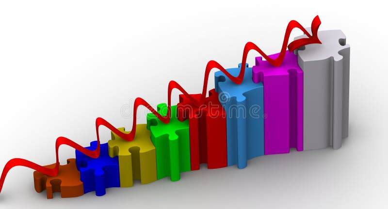 Atteindre le but Concept illustration stock. Illustration du puzzle ...