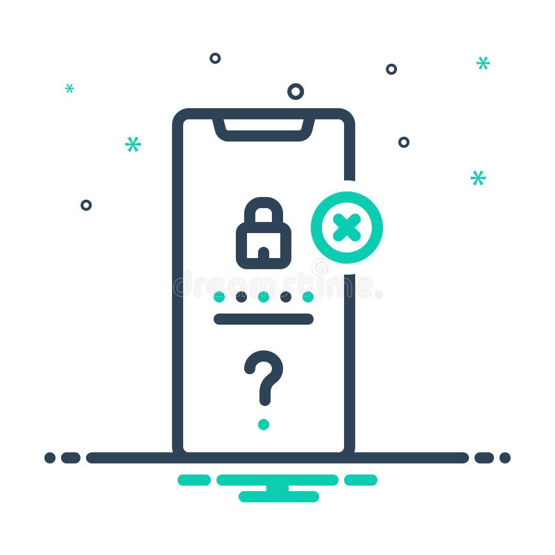 Mix Icon for Attempt, Try and Locked Stock Vector - Illustration of ...