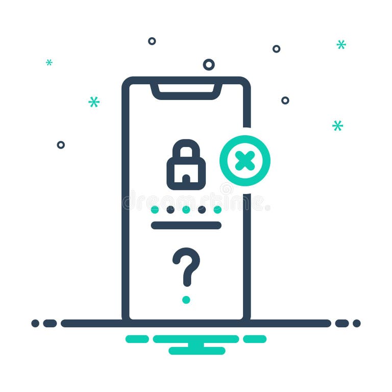 Mix Icon for Attempt, Try and Locked Stock Vector - Illustration of ...