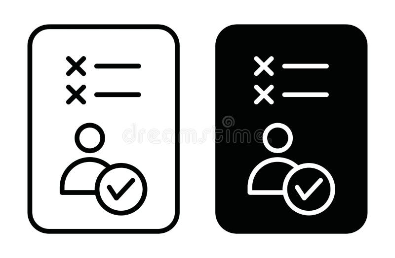 Attend Outline Icon Collection or Set. Attend Thin Vector Line Art ...