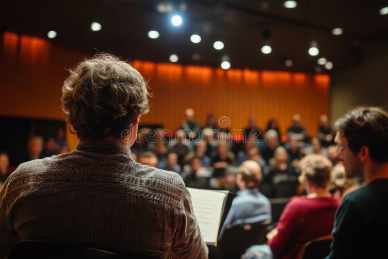 Attendees are Captivated by a Live Choral Performance in a Cozy ...