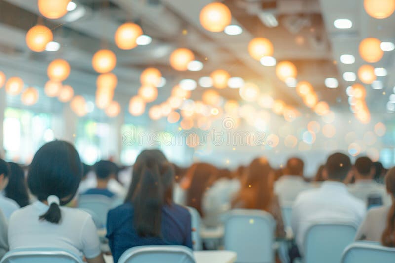 Attendees Focus on Discussions in Vibrant Seminar Room Filled with ...