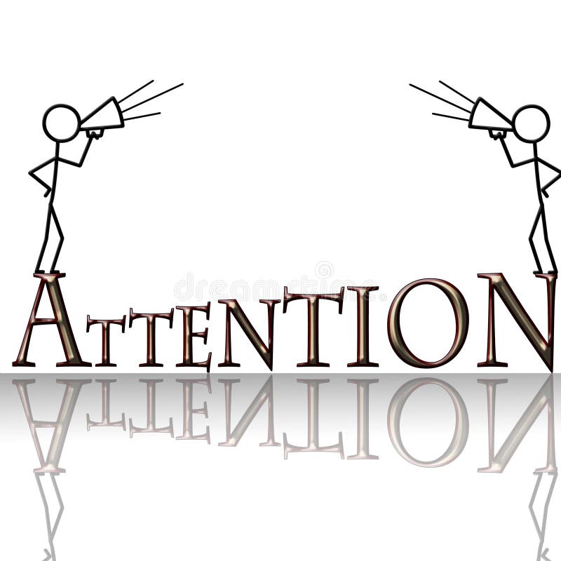 Attention stock illustration. Illustration of leadership - 10011478