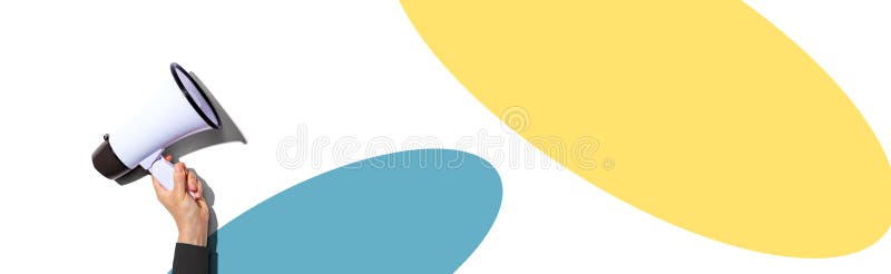 Attention and Announcement Concept with a Megaphone Stock Image - Image ...