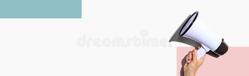 Attention and Announcement Concept with a Megaphone Stock Photo - Image ...