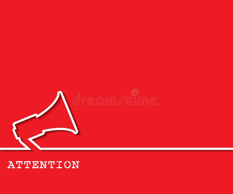 Attention background stock illustration. Illustration of risk - 37079336
