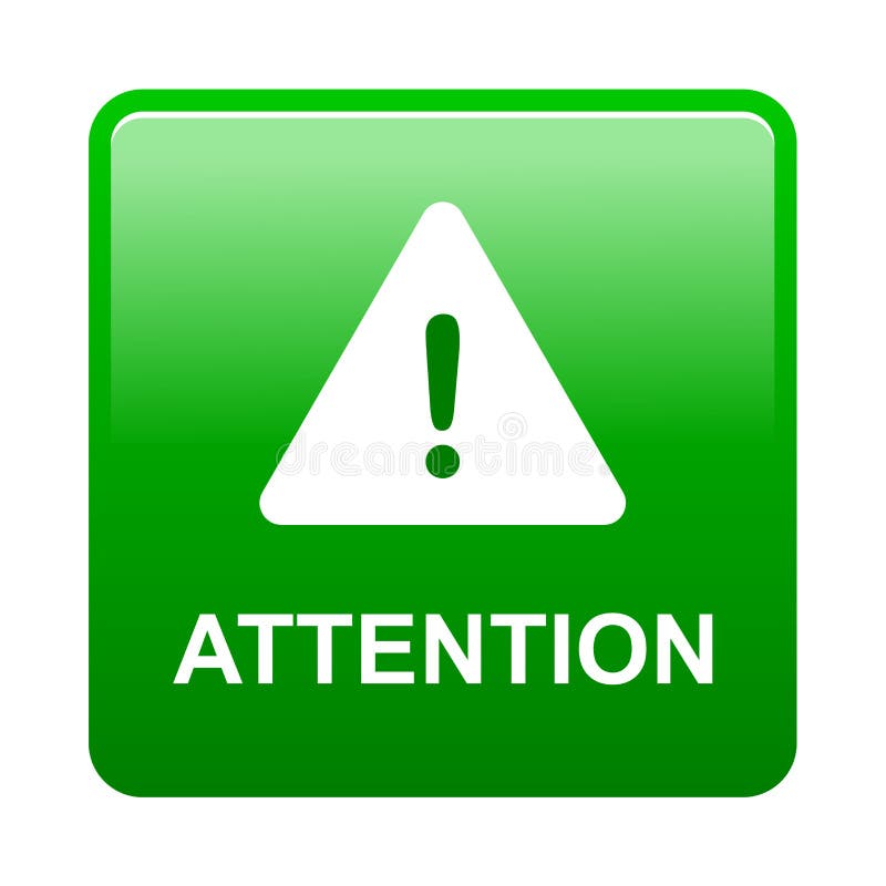 Warning Green Abstract Shapes Horizontal Stock Illustration ...