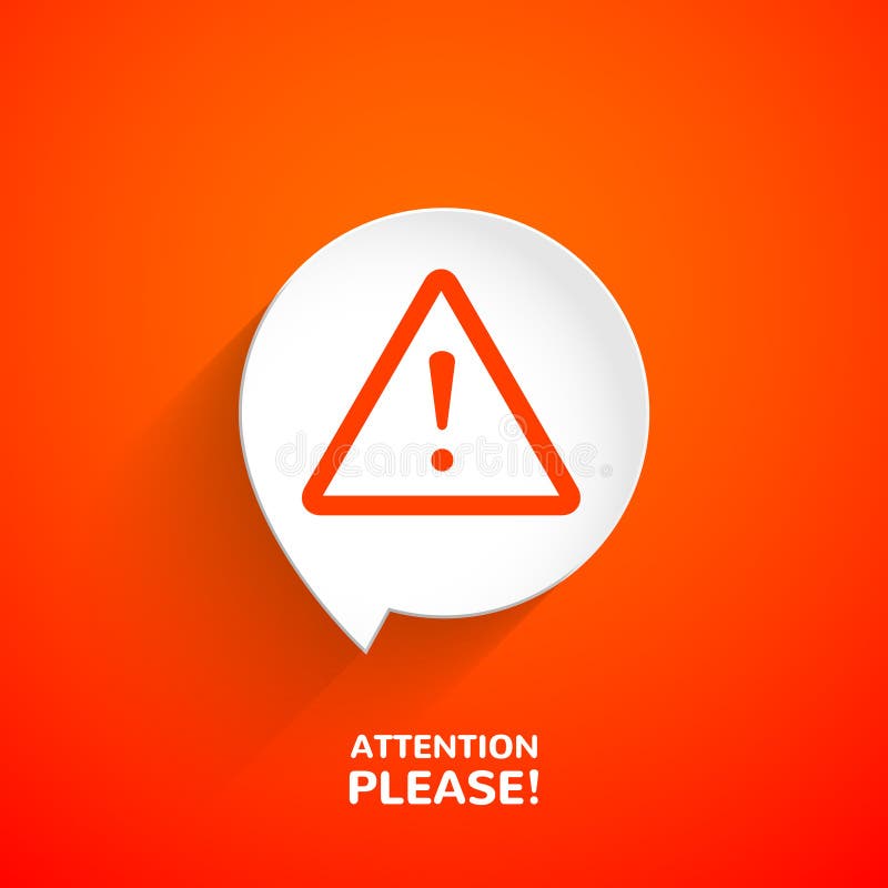 Attention Danger Sign Caution Alert Icon Logo. Attention Vector Alert ...