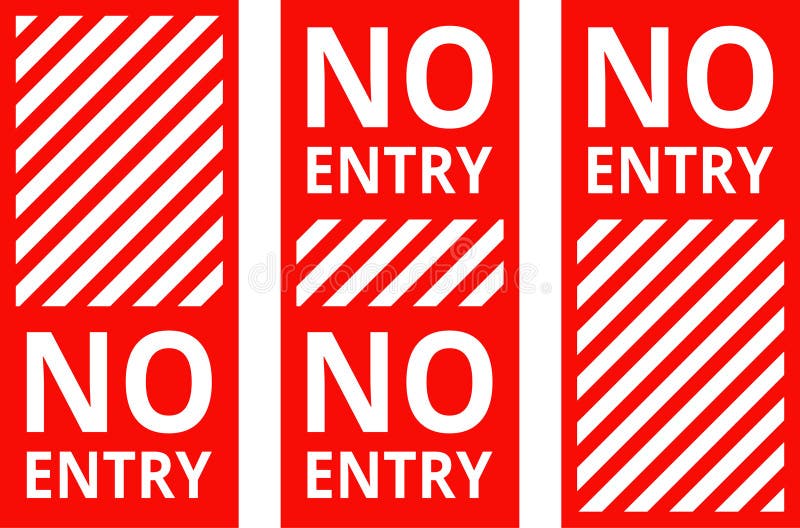 Attention Danger Warning Caution Vector Signs. Various White and Red ...