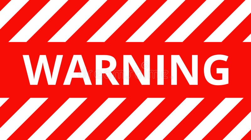 Attention Danger Warning Caution Vector Signs. Various White and Red ...