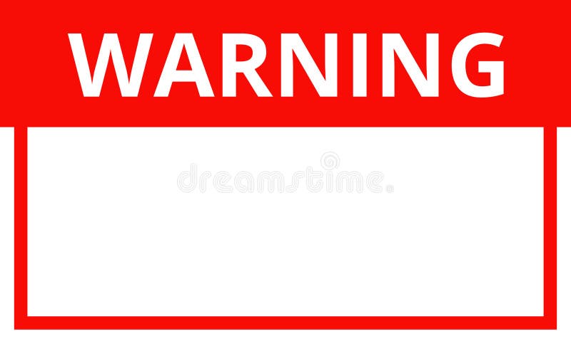 Attention Danger Warning Caution Vector Signs. Various White and Red ...