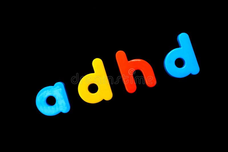 ADHD Spelt with Coloured Letters Stock Photo - Image of learning ...