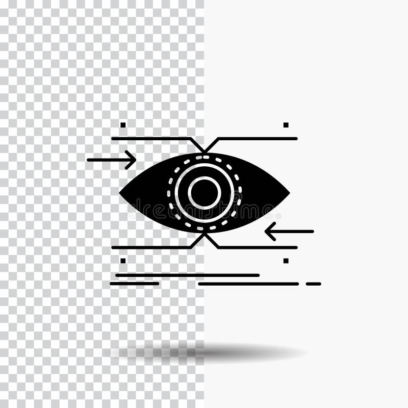 Attention, Eye, Focus, Looking, Vision Glyph Icon on Transparent ...