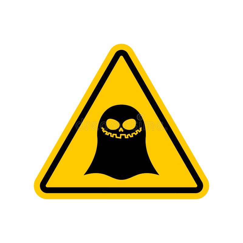 Attention Scary Clown. Danger Circus. Red Caution Road Sign Stock ...