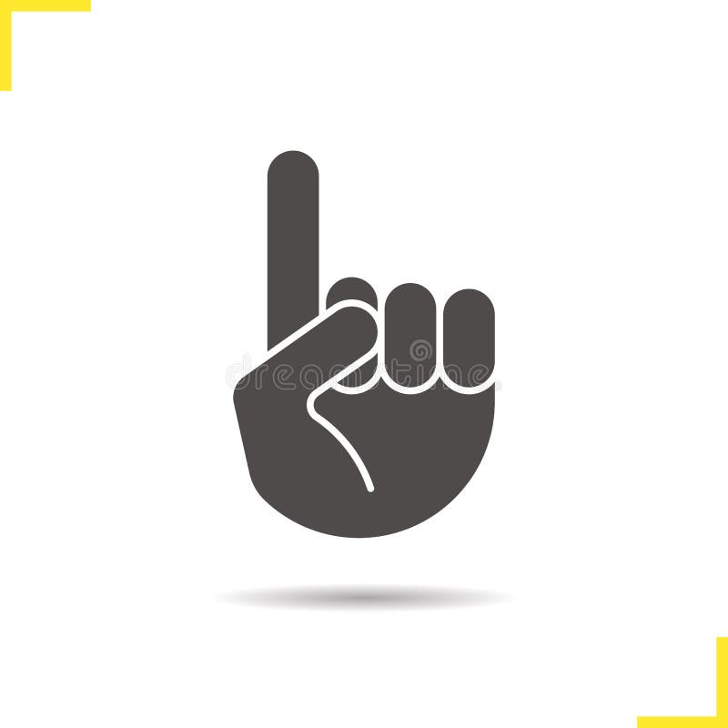 Attention Hand Gesture. Flat Design Long Shadow Icon Stock Vector ... Attention Hand Gesture. Flat Design Long Shadow Icon Stock Vector ...