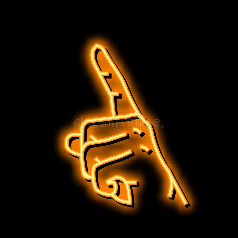 Attention Hand Gesture Neon Glow Icon Illustration Stock Vector ... Attention Hand Gesture Neon Glow Icon Illustration Stock Vector ...