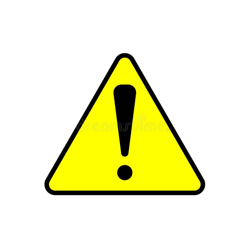 File Attention Icons. Exclamation Signs. Vector Stock Vector ...