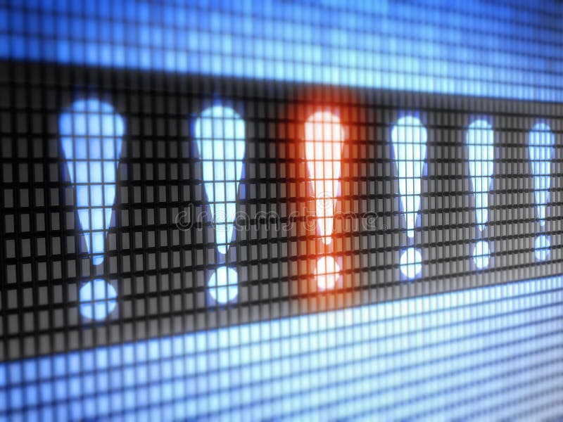 Attention stock photo. Image of beware, internet, monitor - 64671708