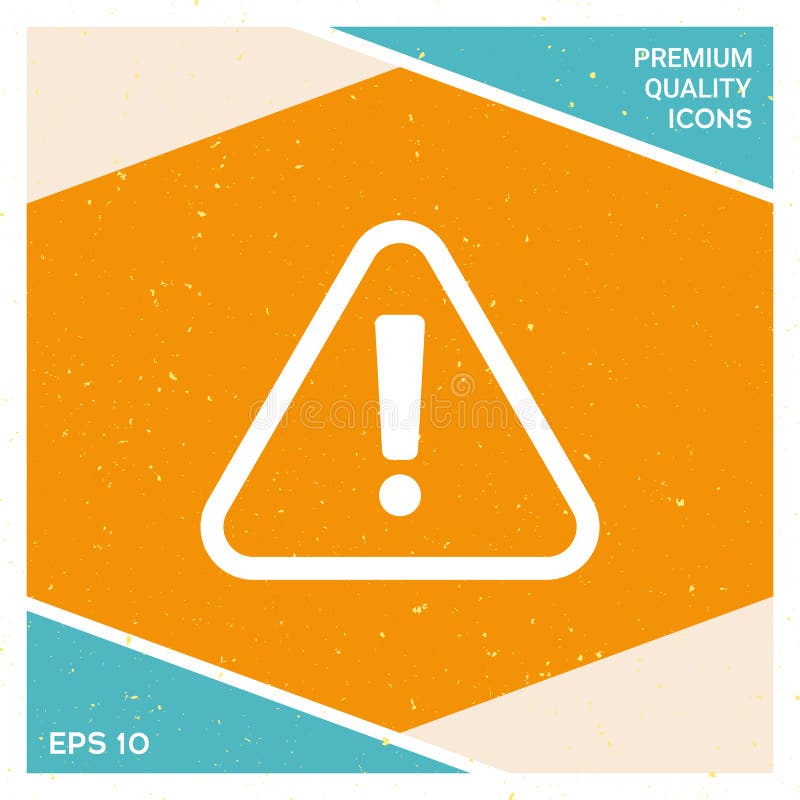 Attention icon symbol stock vector. Illustration of security - 115840841