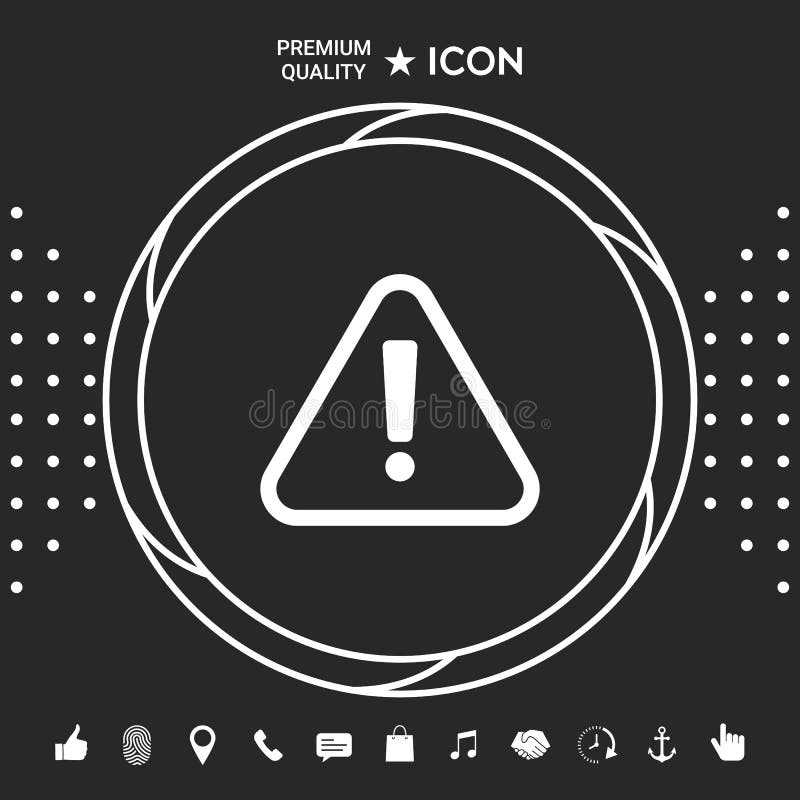 Attention icon symbol stock vector. Illustration of information - 120424427