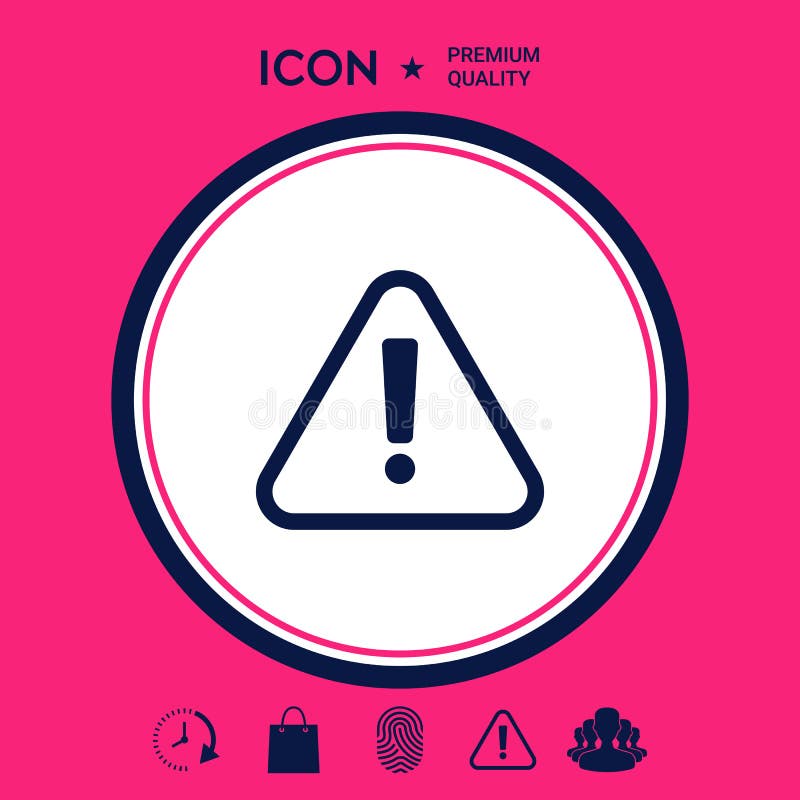 Attention icon symbol stock vector. Illustration of alert - 117239976