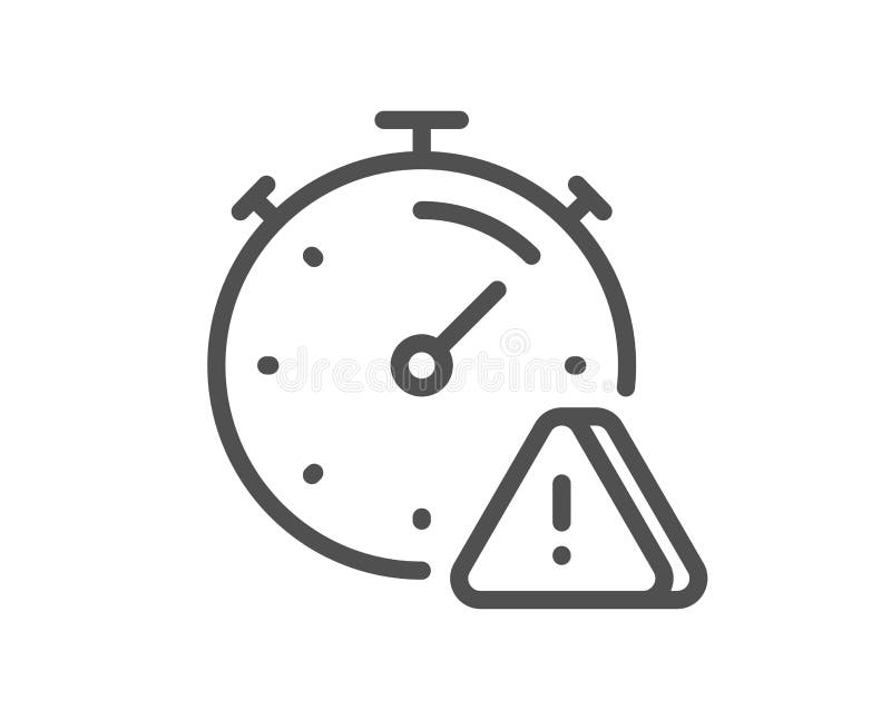 Attention Line Icon. Important Warning Sign. Vector Stock Vector ...