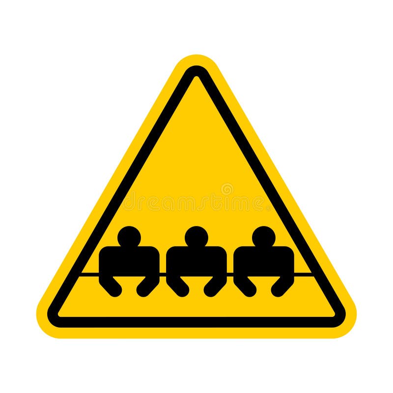 Attention Meeting Sign. Caution Conference in Office Symbol Stock ...