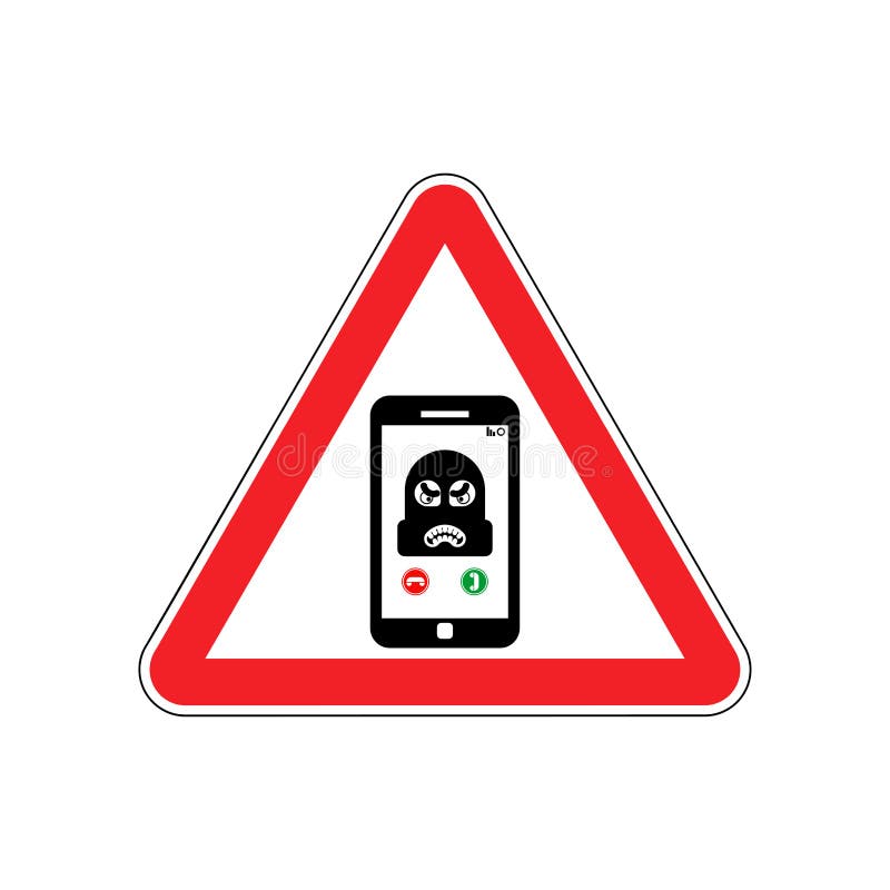 Attention Phone Scammers. Caution Call from Thief. Incoming Call of ...