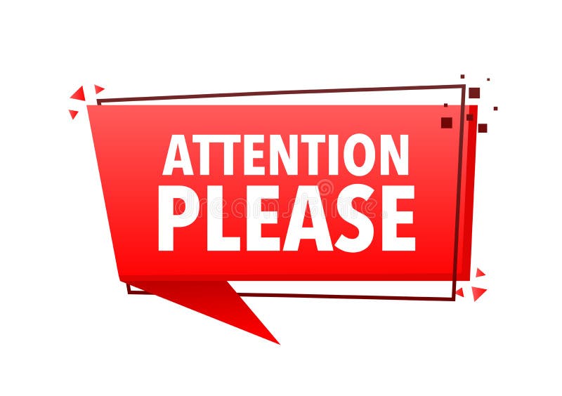 Attention Please Announcement Megaphone Label. Loudspeaker Speech ... Attention Please Announcement Megaphone Label. Loudspeaker Speech ...