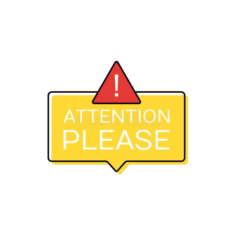 Attention Please Concept Vector Illustration of Important Announcement ... Attention Please Concept Vector Illustration of Important Announcement ...