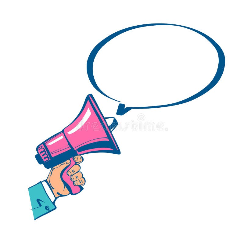 Attention Please. Hand Hold Megaphone Stock Vector - Illustration of ... Attention Please. Hand Hold Megaphone Stock Vector - Illustration of ...