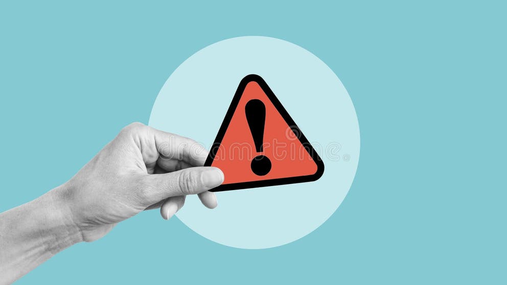 Attention Please is Shown with Caution Sign Stock Image - Image of ...