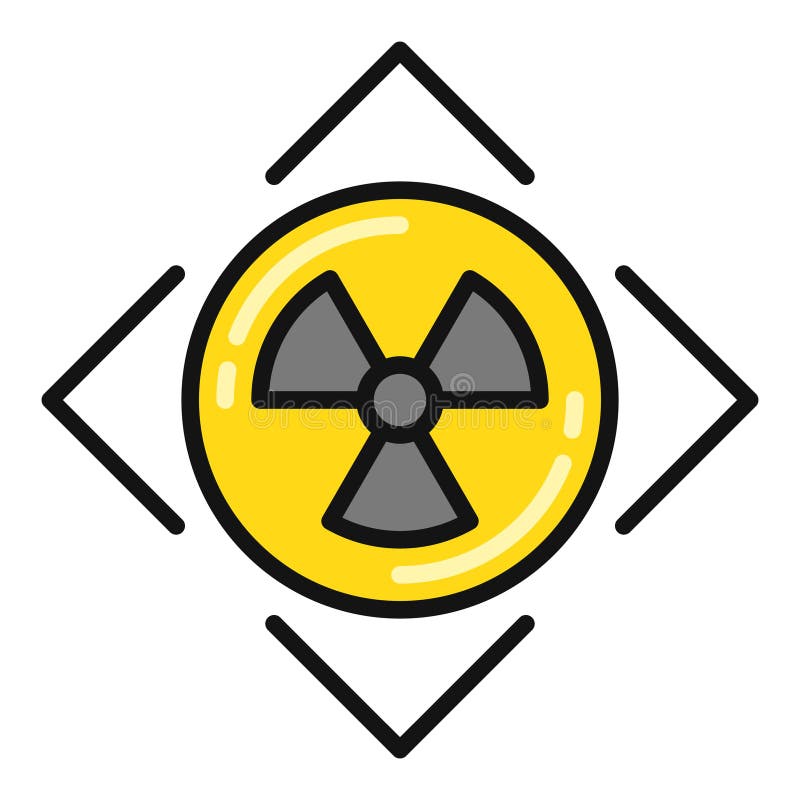 Attention Radiation Warning Vector Colored Icon or Logo Element Stock ...