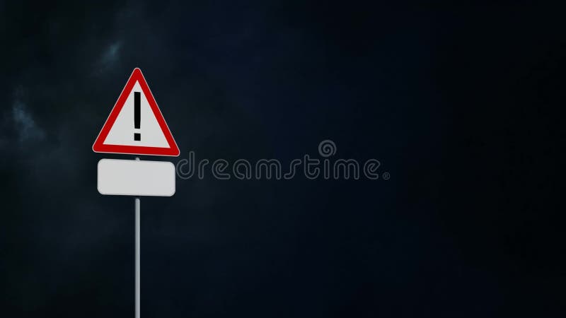 Thunder and Attention Panel Sign Stock Video - Video of cold, highdef ...