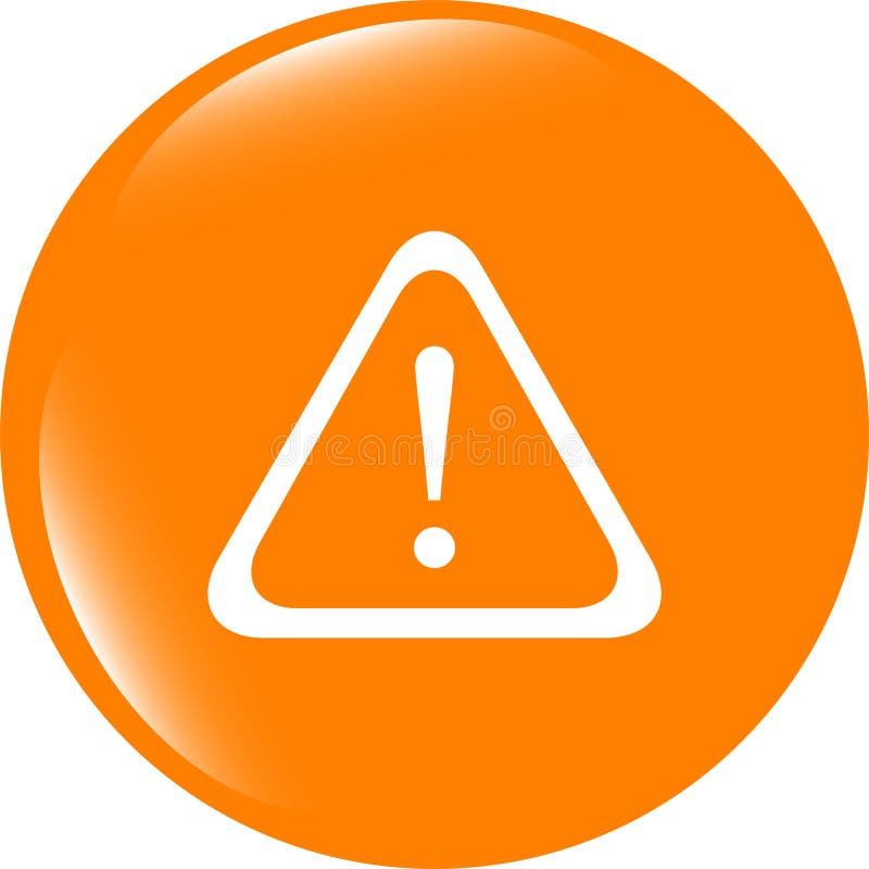 Attention Sign Icon. Exclamation Mark. Hazard Warning Symbol Stock ...
