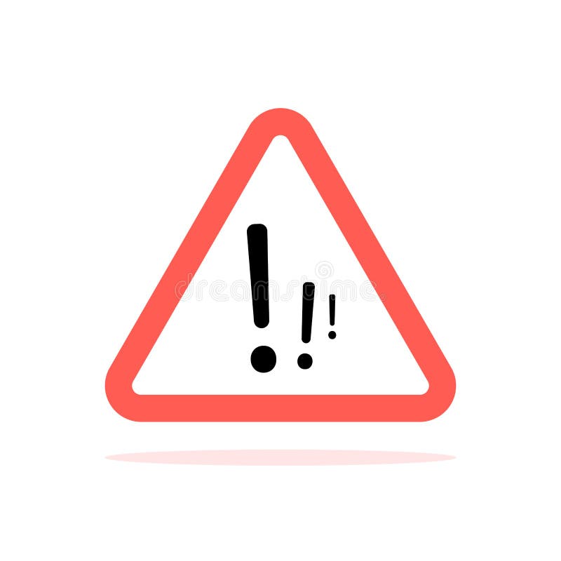 Attention Sign with Multiple Exclamation Marks Stock Vector ...