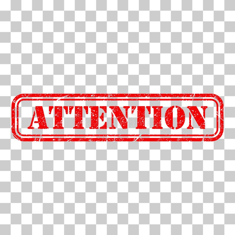 Attention Stamp Symbol, Label Sticker Sign Button, Text Banner Vector ...