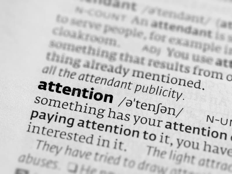 Attention a Term that Denotes Concentration and Awareness in Perception ...