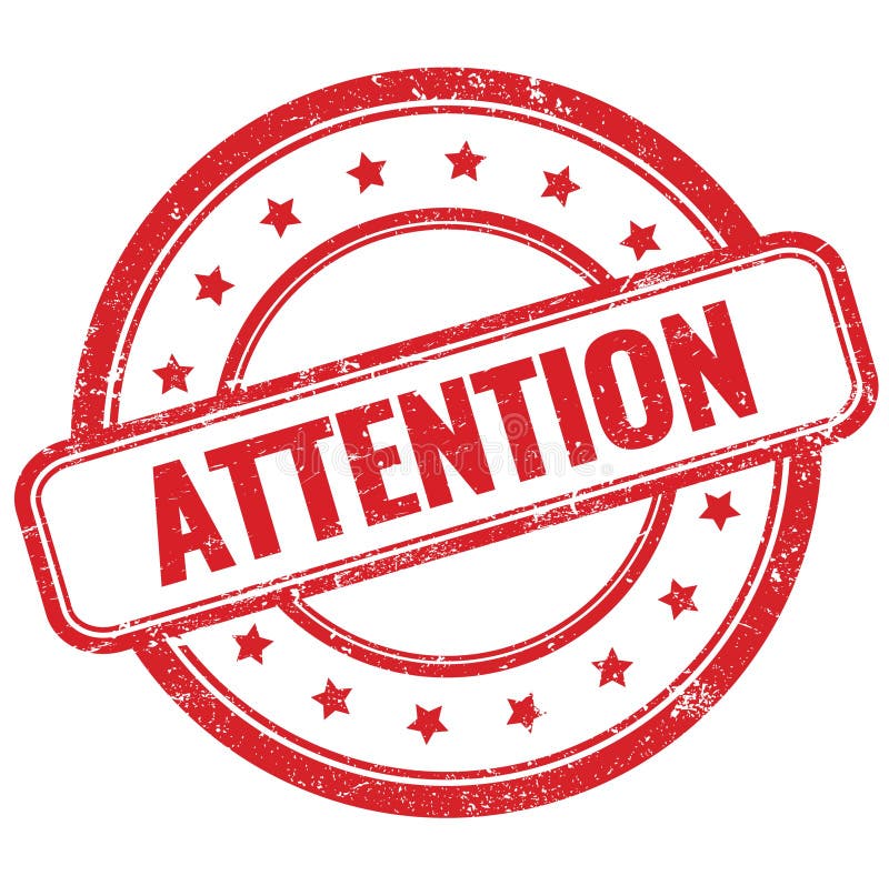 ATTENTION Text Written on Green Grungy Round Stamp Stock Illustration ... ATTENTION Text Written on Green Grungy Round Stamp Stock Illustration ...