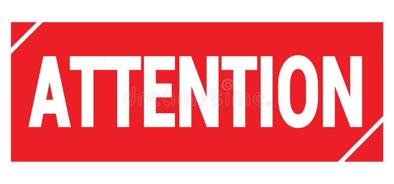 ATTENTION Text Written on Red Stamp Sign Stock Illustration ... ATTENTION Text Written on Red Stamp Sign Stock Illustration ...