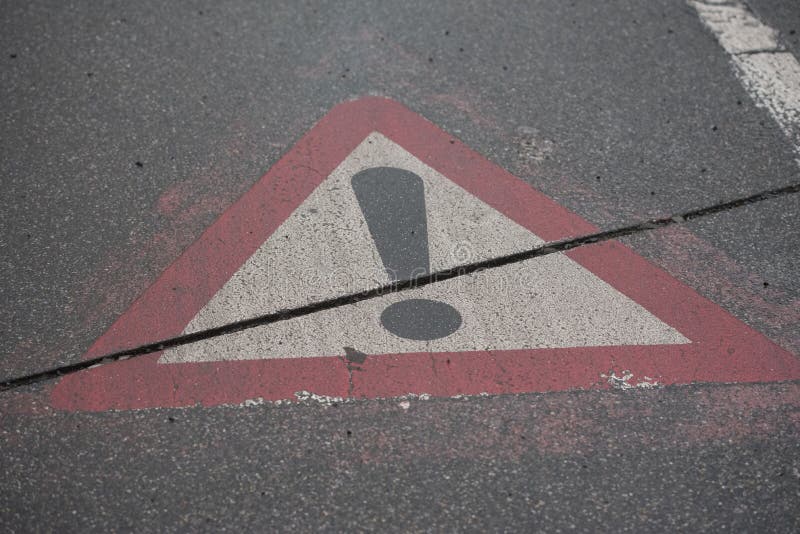 Attention Traffic or Road Sign Stock Image - Image of signs, subject ...