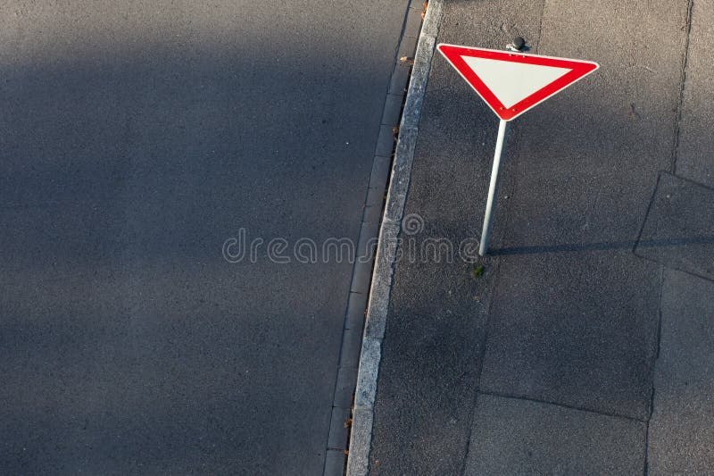 Attention Traffic Sign in Germany Stock Photo - Image of curve, caution ...