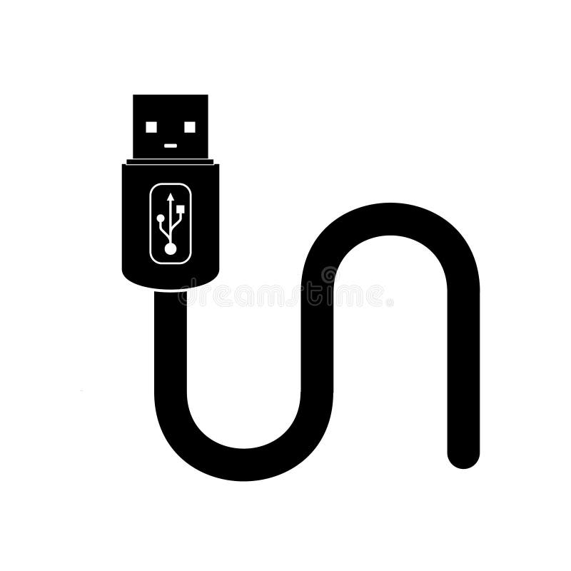 Attention Triangle Sticker Usb Connector Plug Stock Vector ...