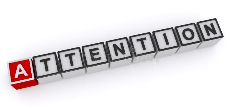 Attention Word on Billboard Special Announcement Urgent Message Stock ...